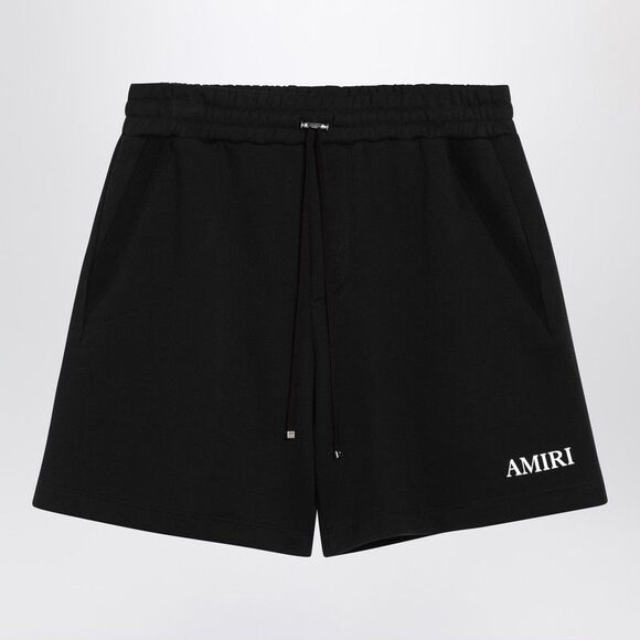 AMIRI | Shorts | Amiri Black Cotton Short With Logo Men | Poshmark